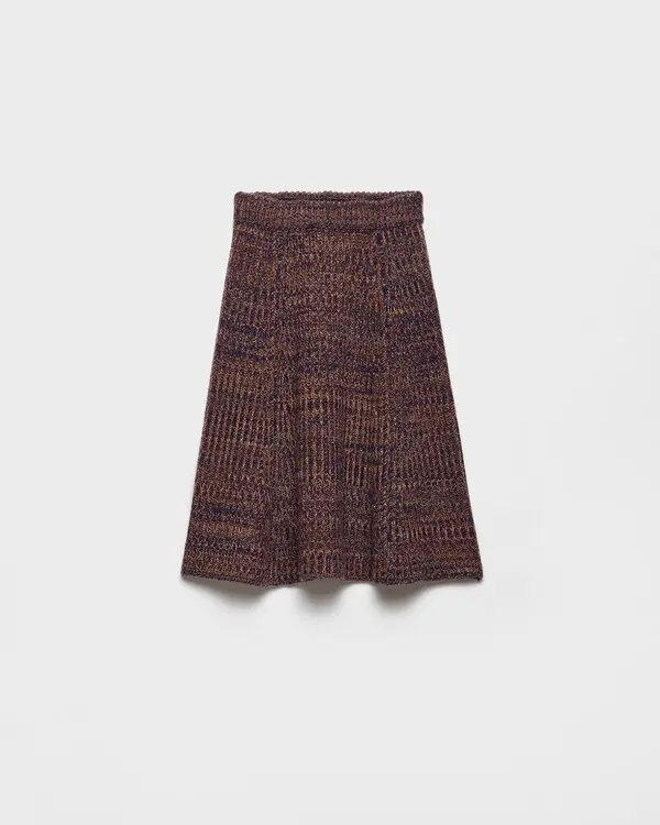 Prada Wool And Cashmere Knit Skirt