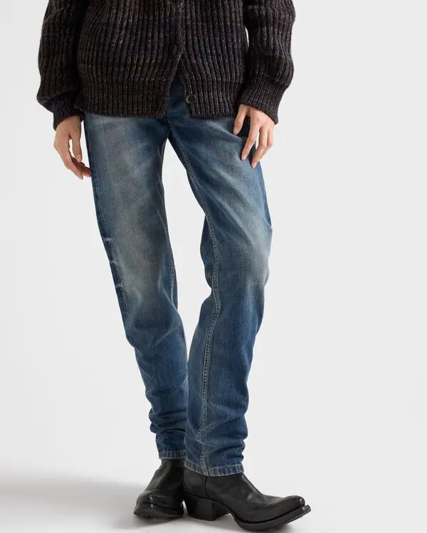 Prada Tapered Selvedge Denim Jeans