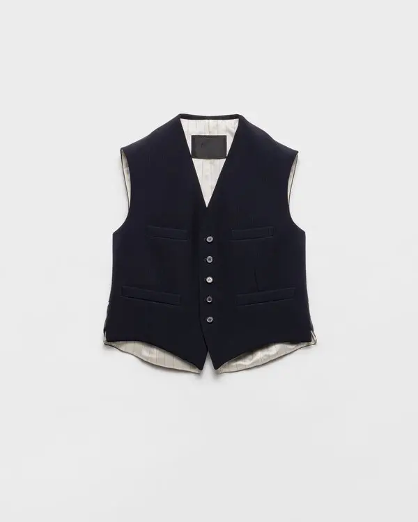 Prada Single-breasted Wool Vest