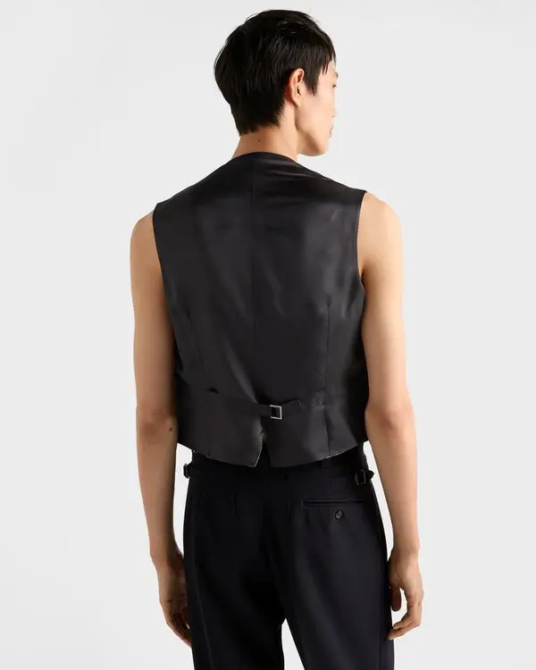 Prada Single-breasted Wool Vest