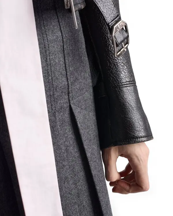 Prada Flannel Pleated Skirt - Grey