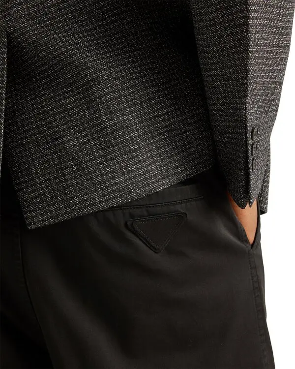 Prada Cotton Wide-leg Pants - Black