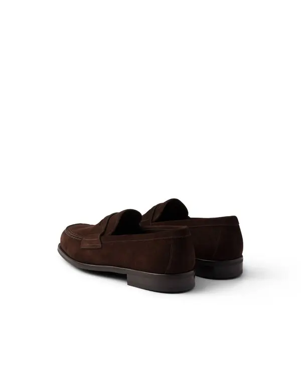 Prada Suede Loafers - Brown