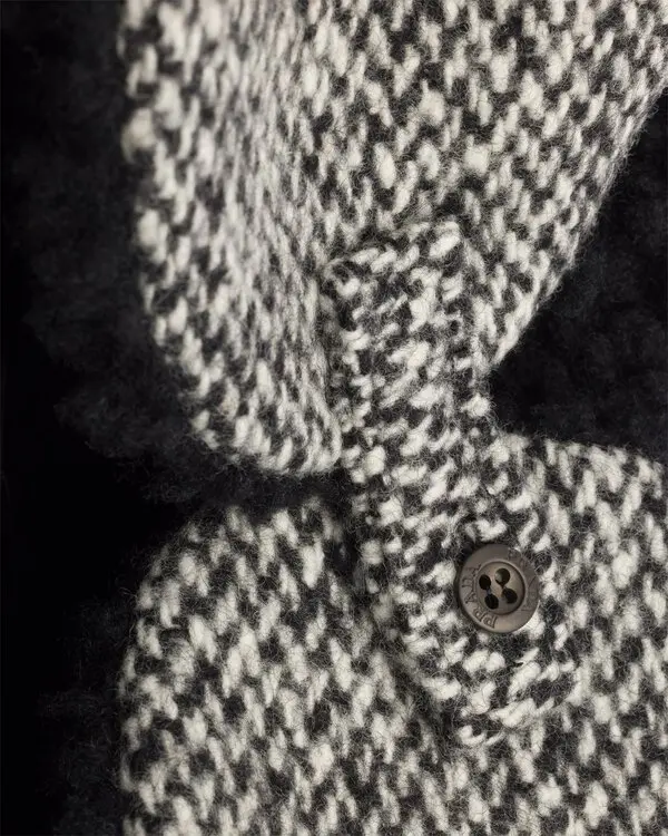 Prada Tweed Trapper Hat - White