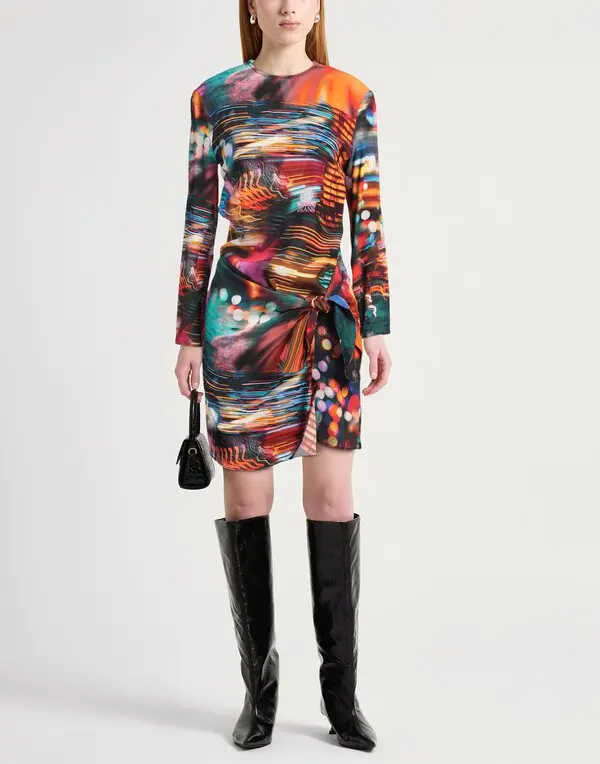 Moschino Mini Flared Viscose Dress
