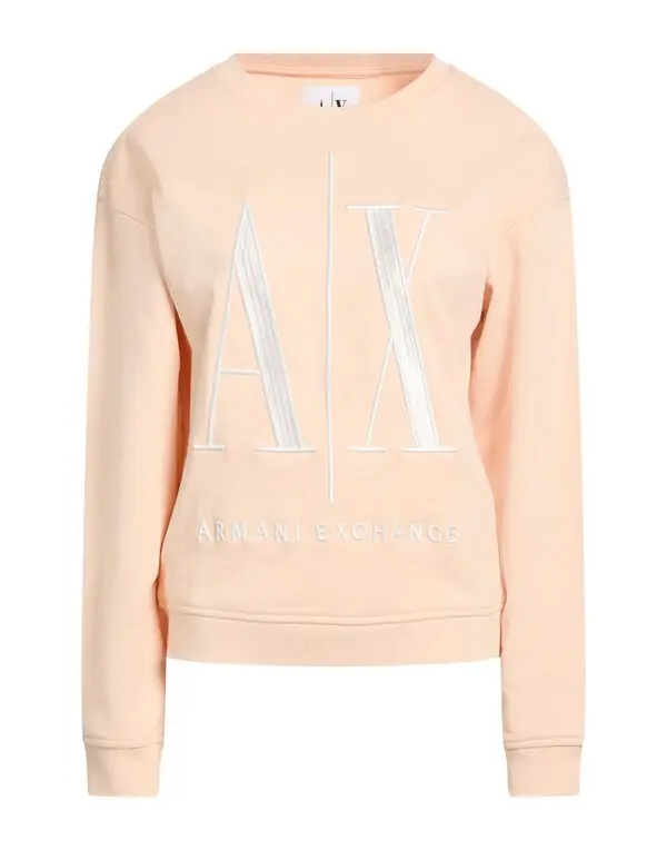 Armani Exchange Cotton Sweatshirt With Embroidered Logo