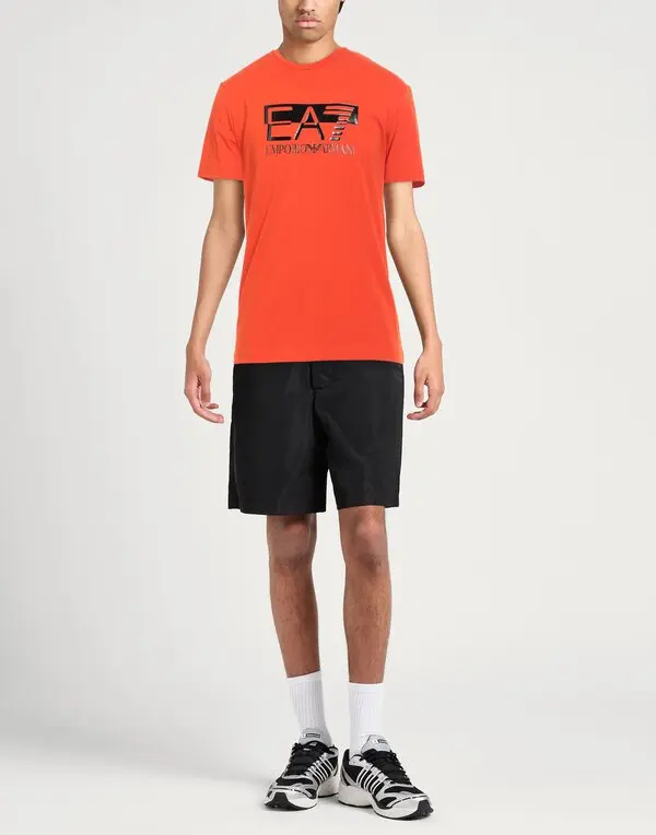 EA7 T-shirt Size Cotton, Elastane - Orange