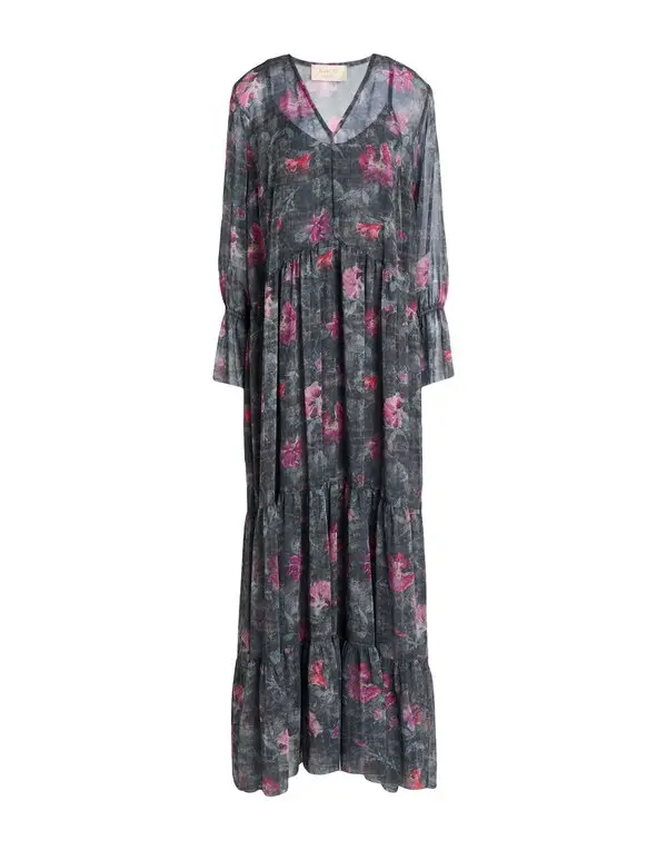 kaos long dress KAOS JEANS LONG DRESS WITH RUFFLES QPJAR002 TAUPE  Caneva '937