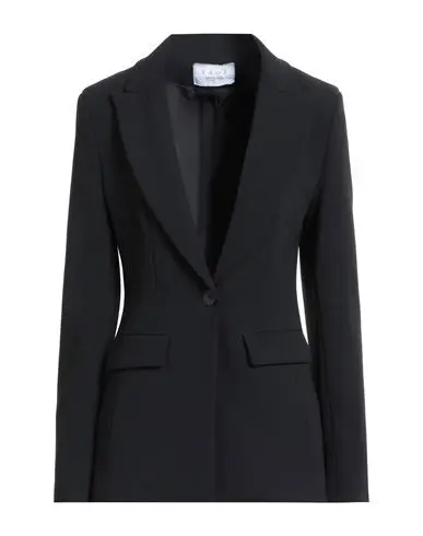 KAOS Single-breasted Crepe Blazer - Black