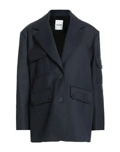 Sandro Single-breasted Twill Blazer