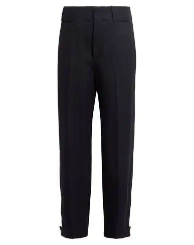 Emporio Armani Virgin Wool Straight Leg Pants - Blue
