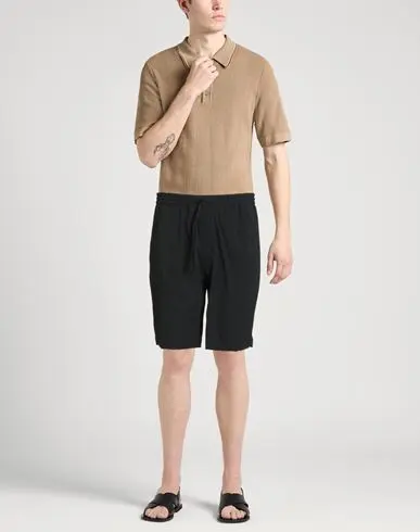 Emporio Armani Seersucker Casual Shorts - Black