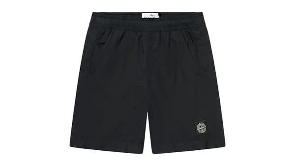 Stone Island Compass Logo Swim Shorts - Black