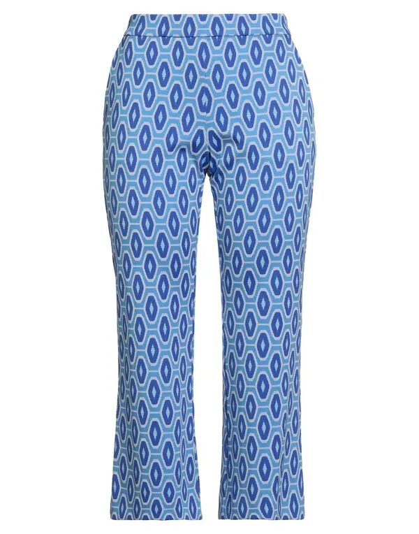 Malìparmi Bootcut Jacquard Knit Pants - Blue