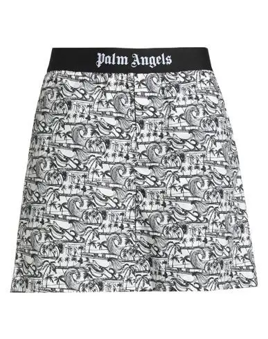 Palm Angels Hawaiian-print Relaxed Fit Shorts - Black