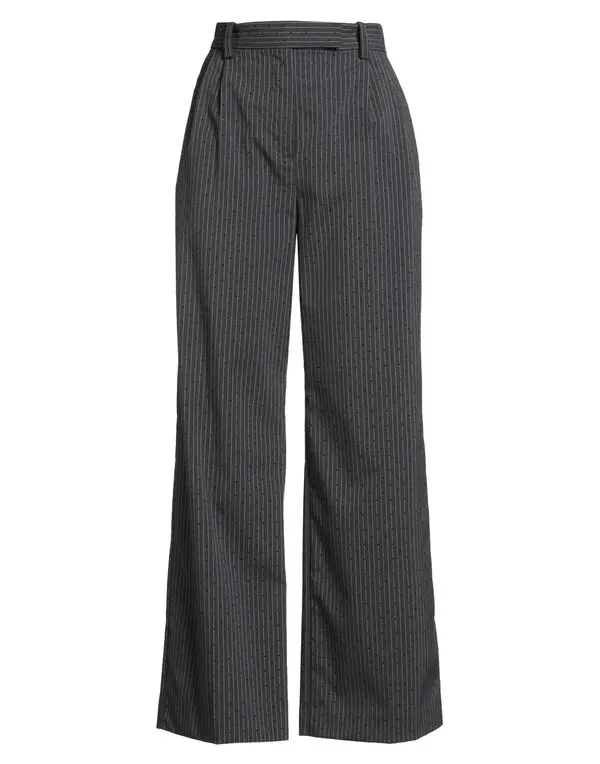 Maje Wide-leg Pinstripe Trousers