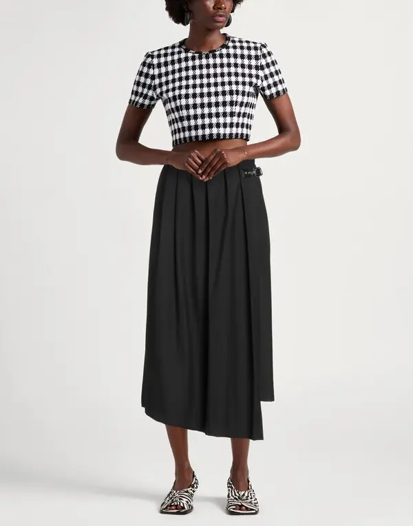 Maje Midi Pleated Wrap Skirt