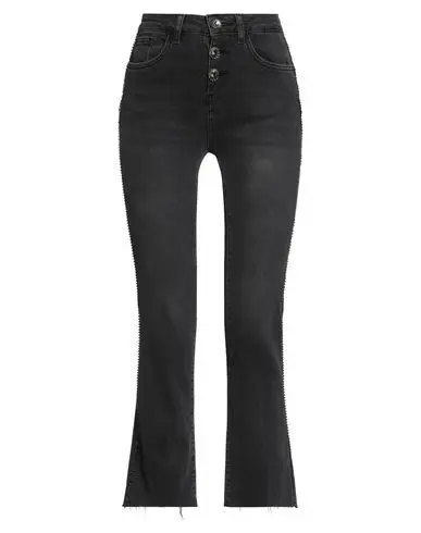 Liu Jo Boot-cut Jeans With Crystal Embellishments - Grey