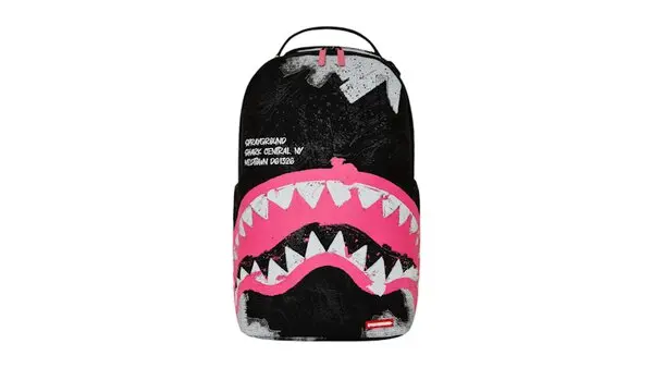 SPRAYGROUND Shark Central Acrylic Art Dlx Cotton Backpack - Multicolor