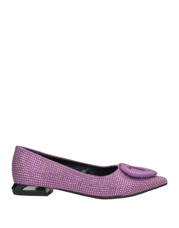 TOSCA BLU Ballet Flats Size Textile Fibers - Lilac