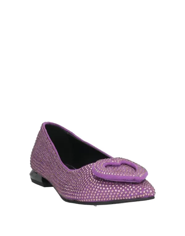 TOSCA BLU Ballet Flats Size Textile Fibers - Lilac