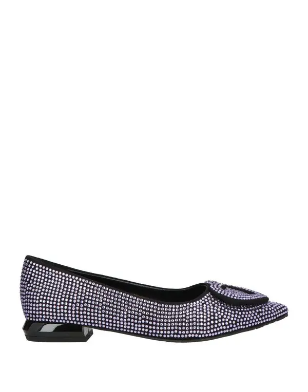 TOSCA BLU Textile Ballet Flats - Purple