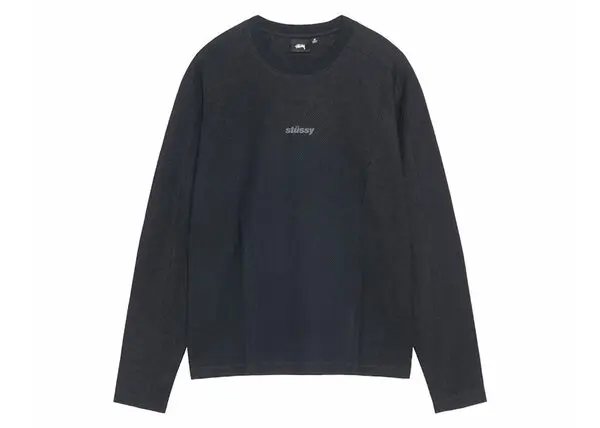 StÜssy Wave Jersey Crew - Black