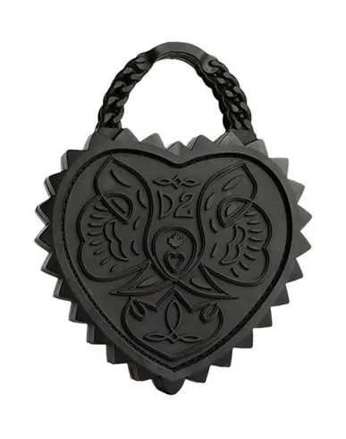Dsquared2 Handbag With Brand Logo And Double Handle - Black
