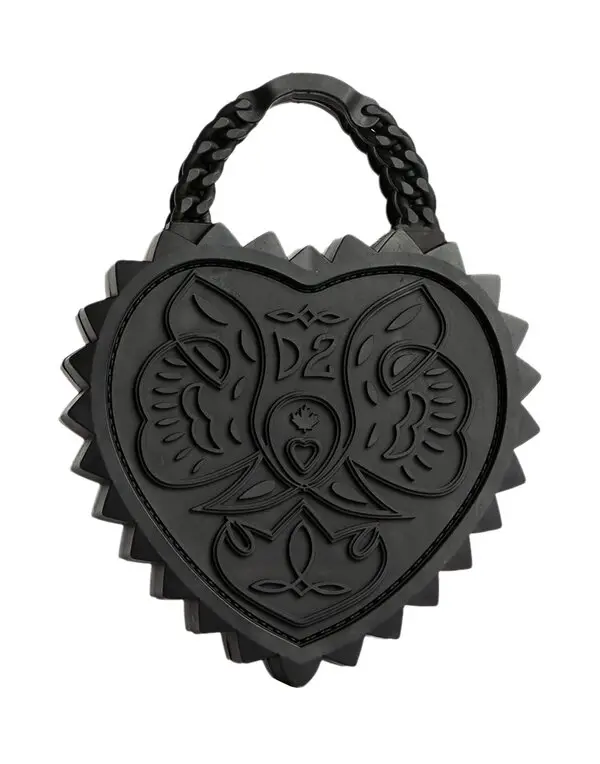 Dsquared2 Handbag With Brand Logo And Double Handle - Black