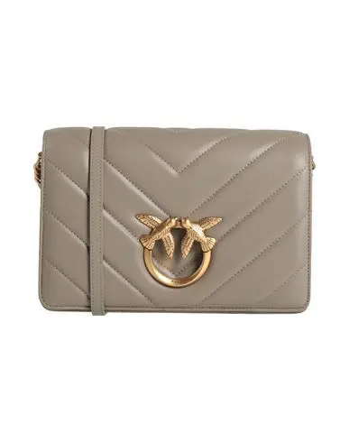 Pinko Quilted Flap Bag With Adjustable Shoulder Strap - Grey