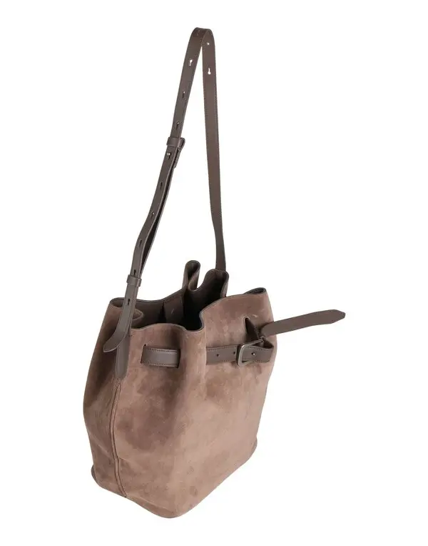 Brunello Cucinelli Leather Bucket Shoulder Bag