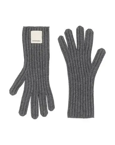 Emporio Armani Gloves In Wool, Viscose, Polyamide And Cashmere - Grey