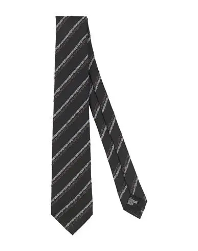 Emporio Armani Striped Necktie - Black