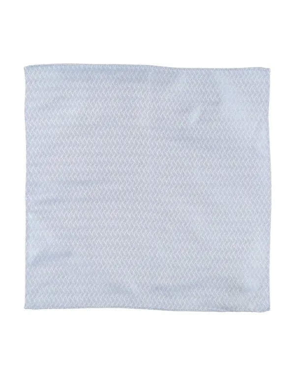Emporio Armani Satin Jacquard Pocket Square - Blue