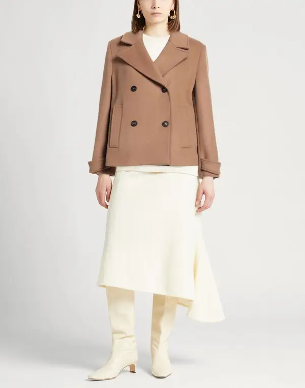 Peserico Pea Coat Wool Blend