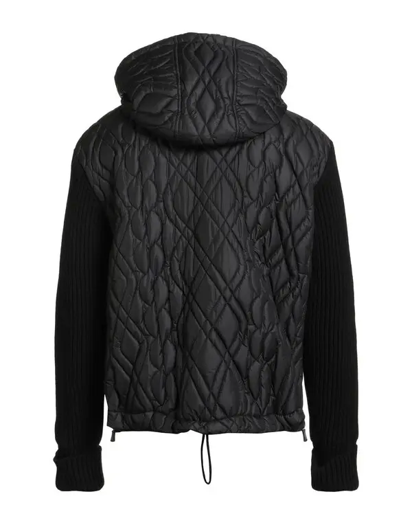 Dsquared2 Jacket In Virgin Wool Blend With Knitted Trims
