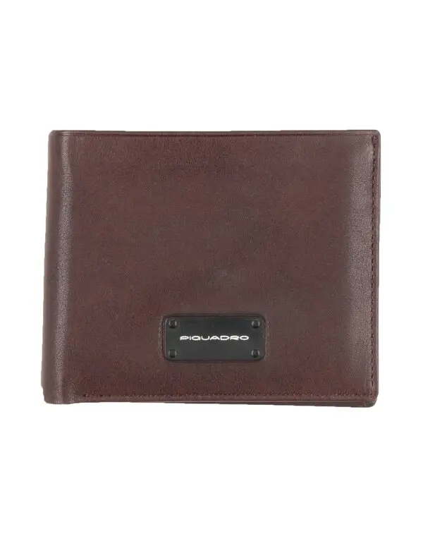PIQUADRO Wallet Cow Leather, Metal