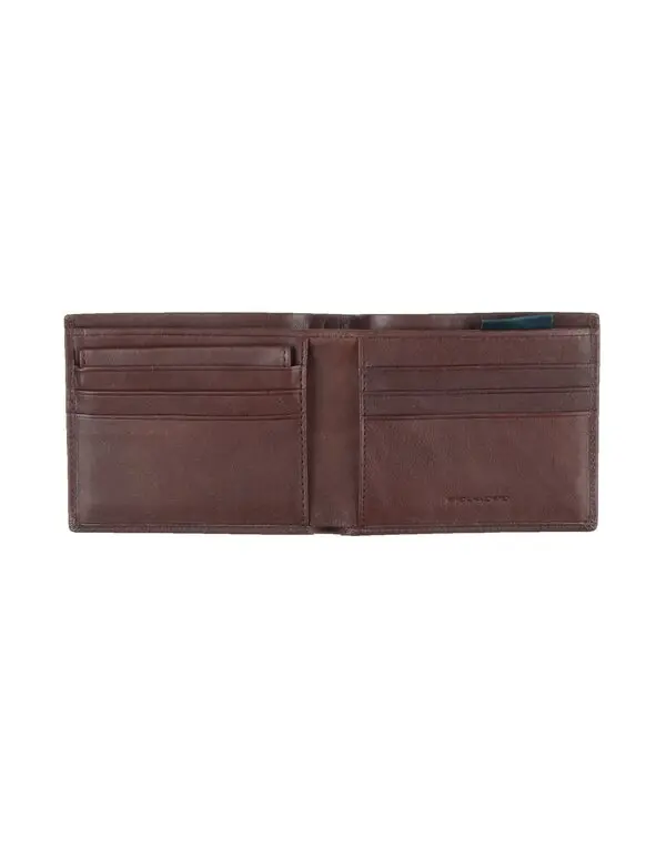 PIQUADRO Wallet Cow Leather, Metal