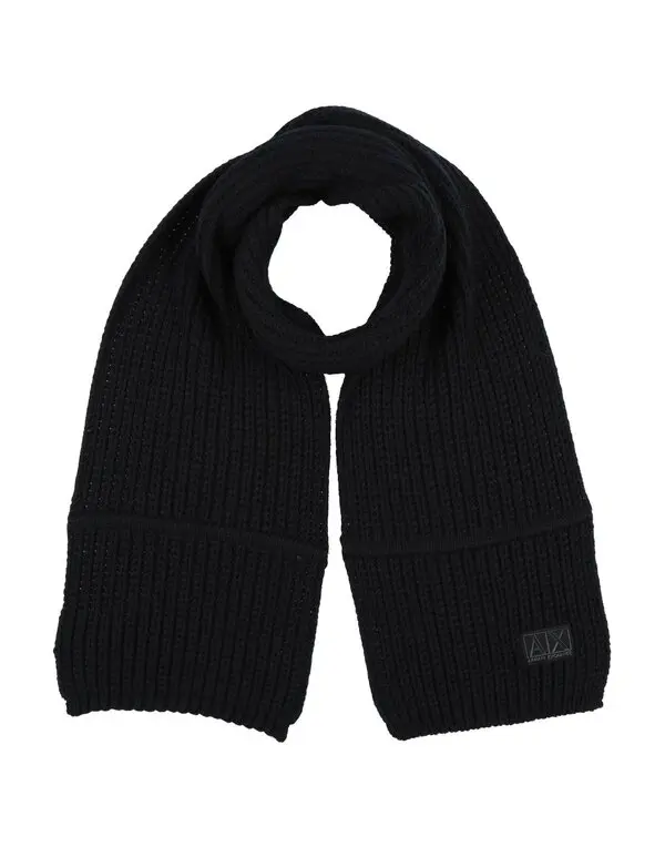 Armani Exchange Scarf Wool, Acrylic - Blue