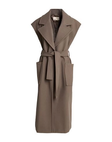 KAOS Belted Polyester Coat - Grey