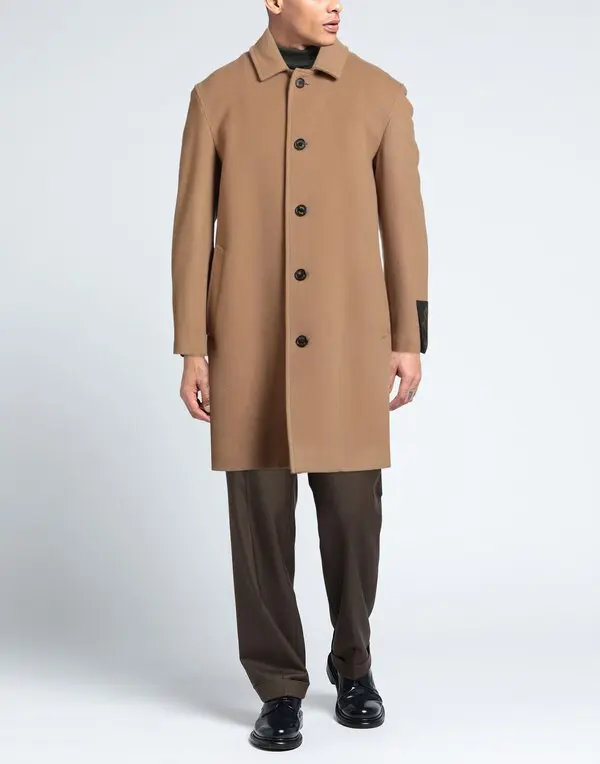 SEALUP Wool And Cashmere Single-breasted Coat - Beige