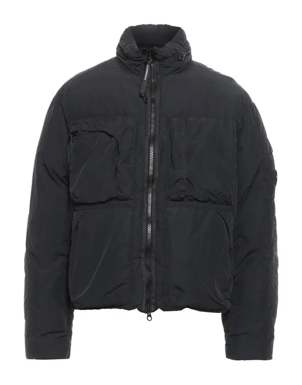 C.P. COMPANY Puffer Jacket With Detachable Hood - Black
