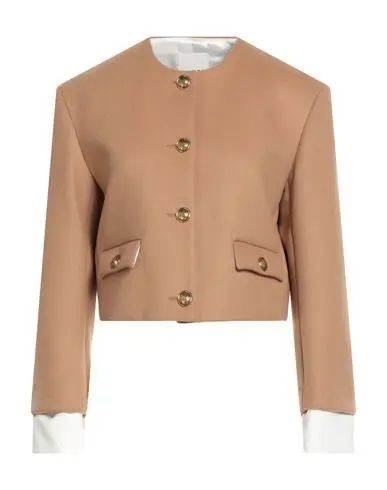 Sandro Jacket In Wool Blend - Beige