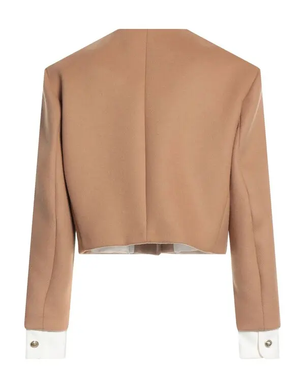 Sandro Jacket In Wool Blend - Beige