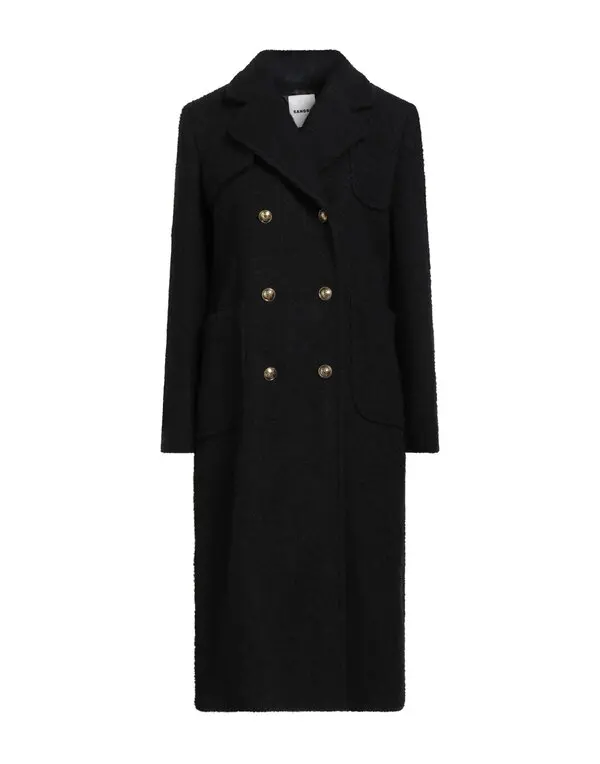 Sandro Coat In Cotton, Synthetic Fibers, Wool, And Alpaca Wool