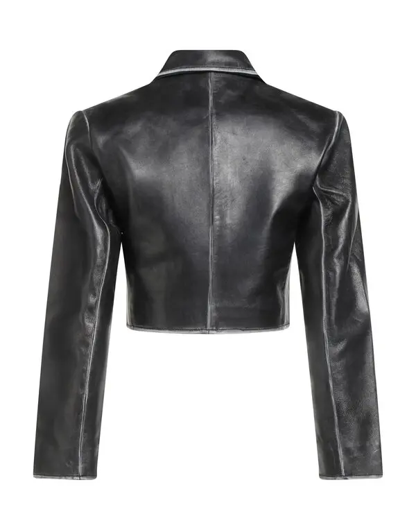 Sandro Leather Biker Jacket