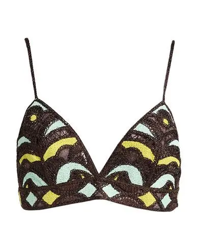 Emilio Pucci Multicolor Knit Crop Top - Brown