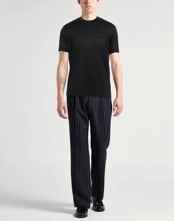 Emporio Armani T-shirt Size Lyocell, Cotton - Black
