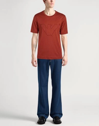 Emporio Armani T-shirt Size Lyocell, Cotton - Brick
