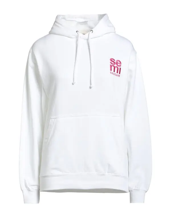 SEMICOUTURE Cotton-blend Fleece Sweatshirt